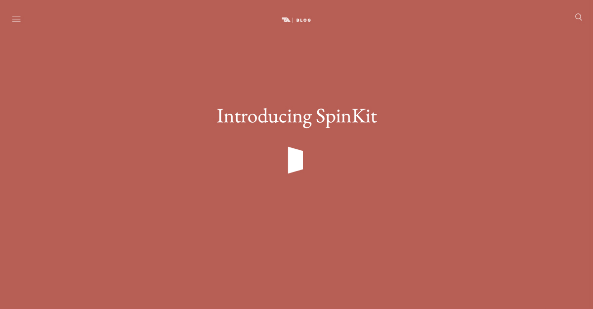 Introducing SpinKit | Tobias Ahlin